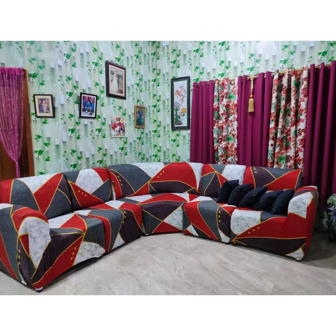 Corner Sofa Cover Set of 5pcs Corner Set Cover Sofa 5in1 Sofa Cover ...