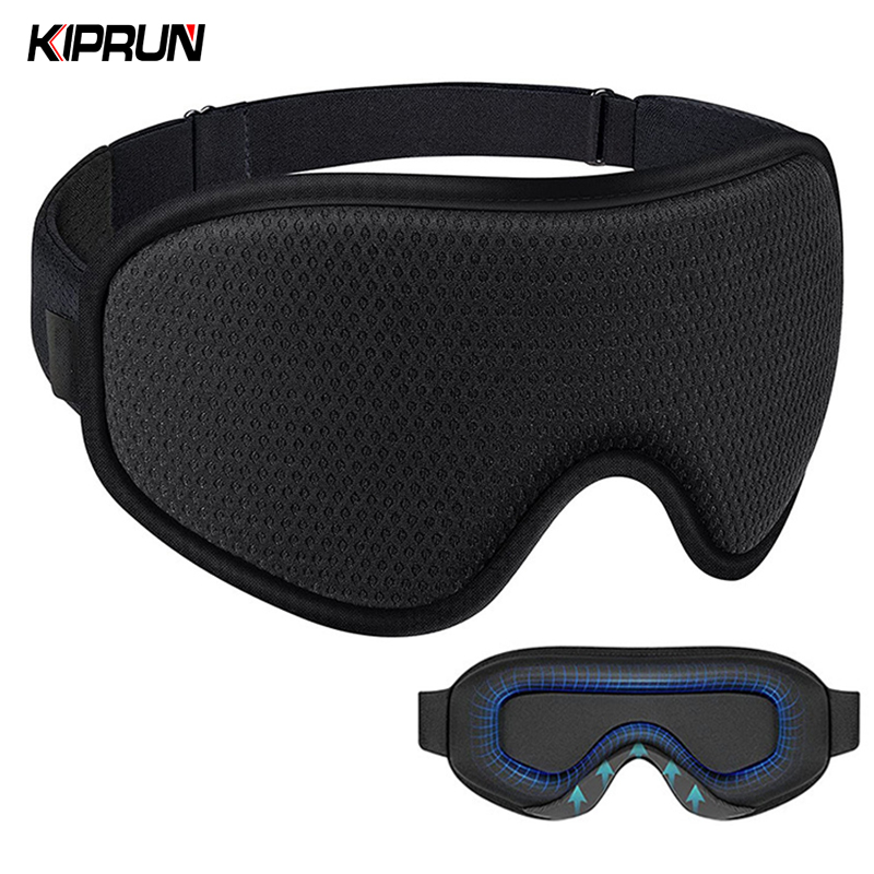 KIPRUN 3D Memory Sleep Eye Mask, 100% Blackout Sleep Mask for Women Men ...