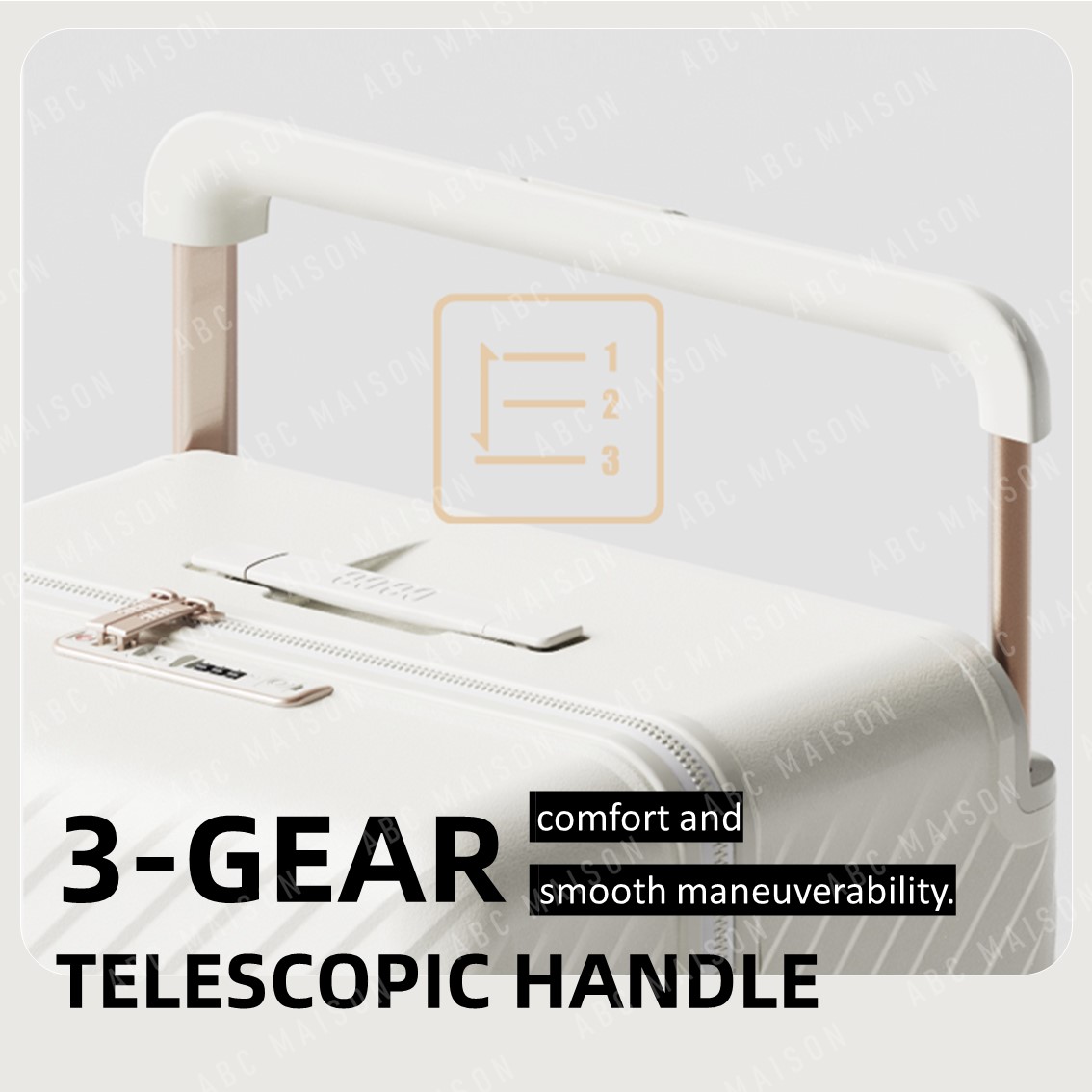 ABC Masion 22/26 Inch Luggage Travel Bag Wide Handle Maleta Travel Bags ...