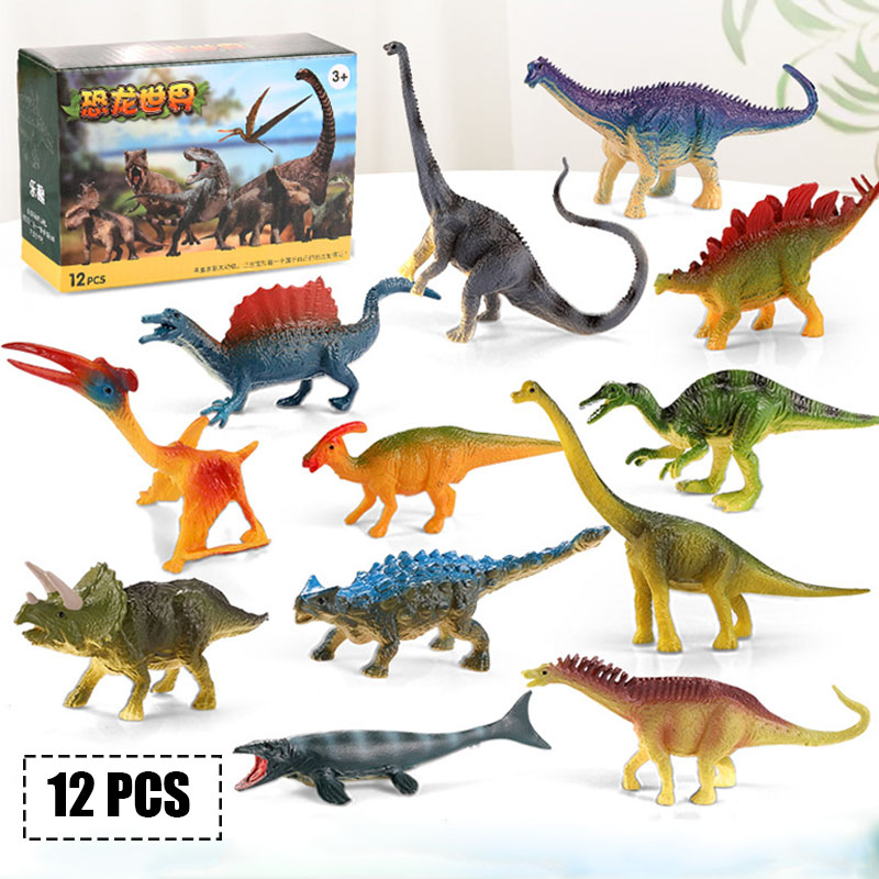 12PCS Dinosaur Toys for Kids Boy Safari Animals Toys Set Sea Animals ...