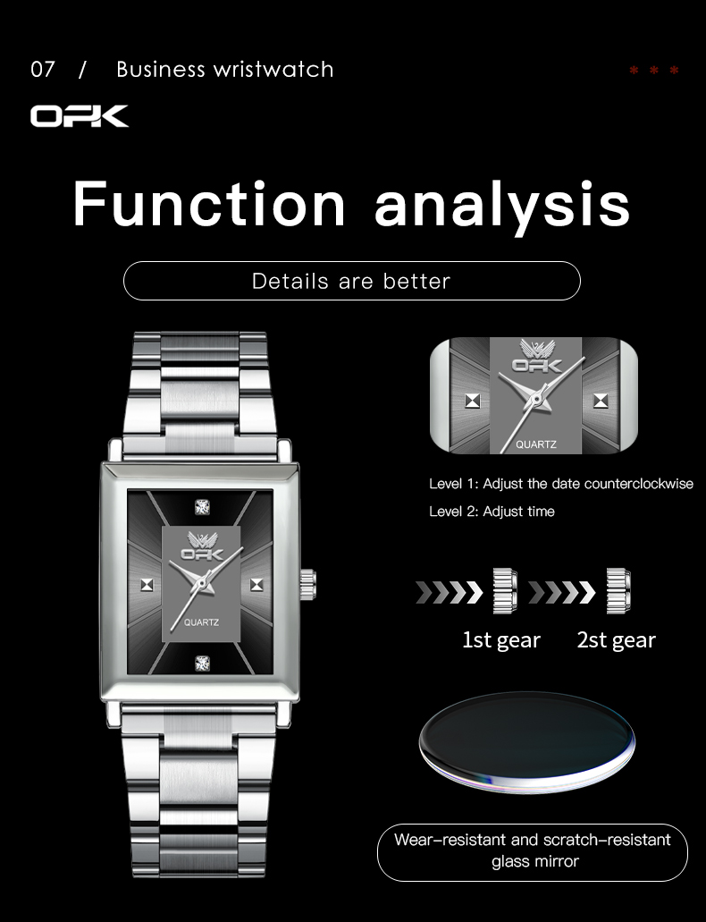 OPK Watch For Men Water proof Original With Box Stainless Steel Strap ...