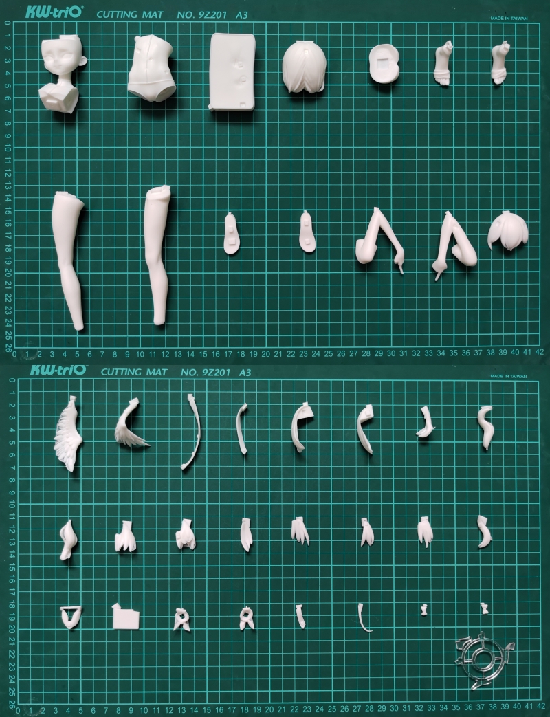 Resin Figure Kit 1/7 Shimoe Koharu Blue WF2024 Unpainted Garage Resin ...