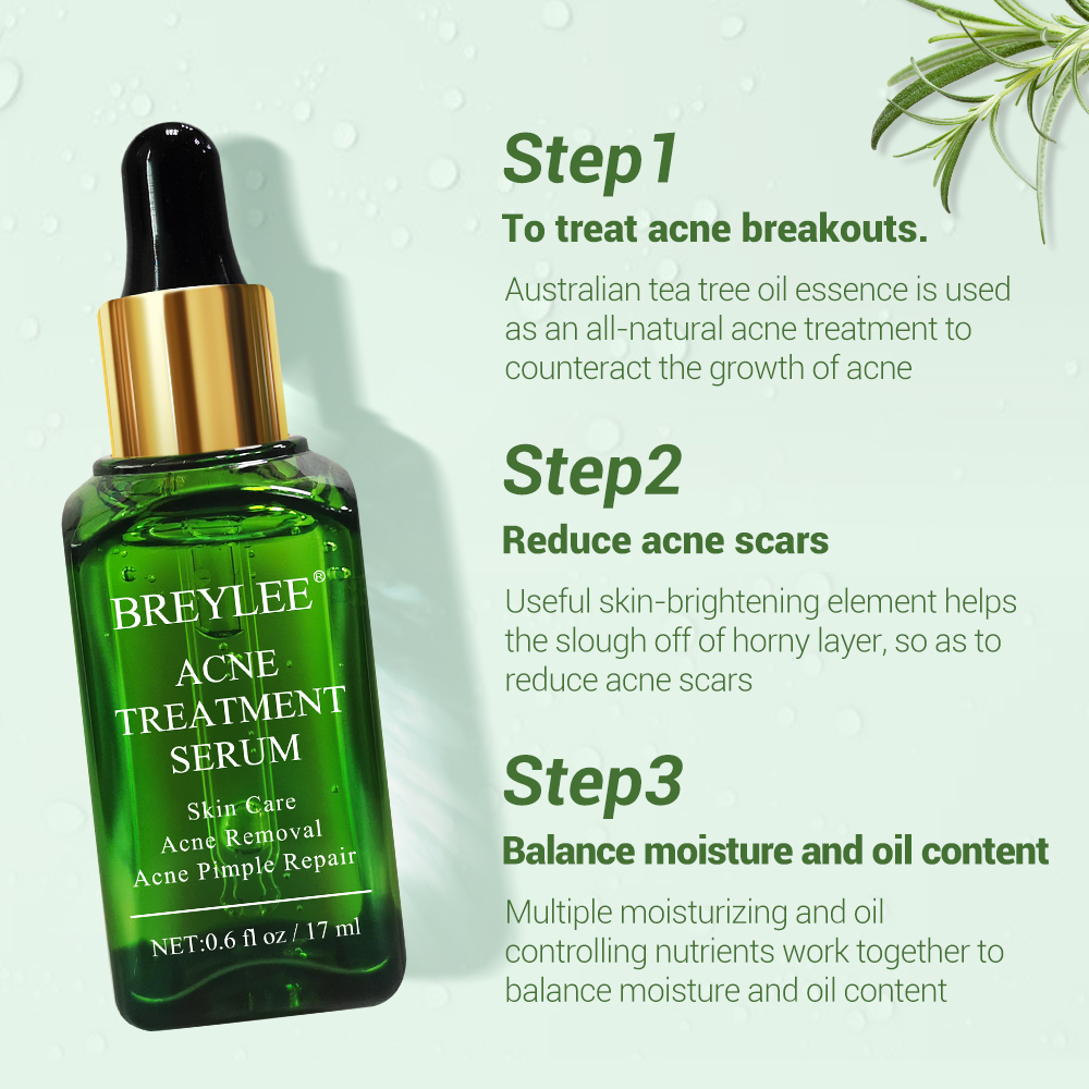 Breylee Acne Treatment Set Acne Skin Care Set Scar Treatment Face Serum Face Cleanser Cream ...