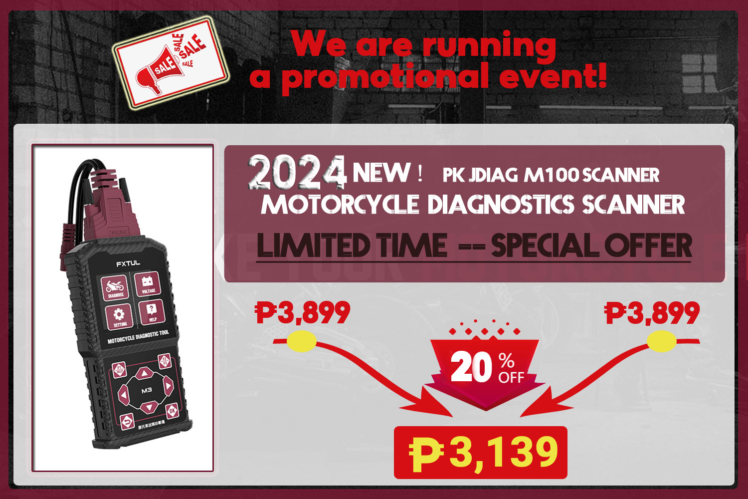 【Local Stock】FXTUL M3 Exclusive Version -New Motorcycle Scanner ...