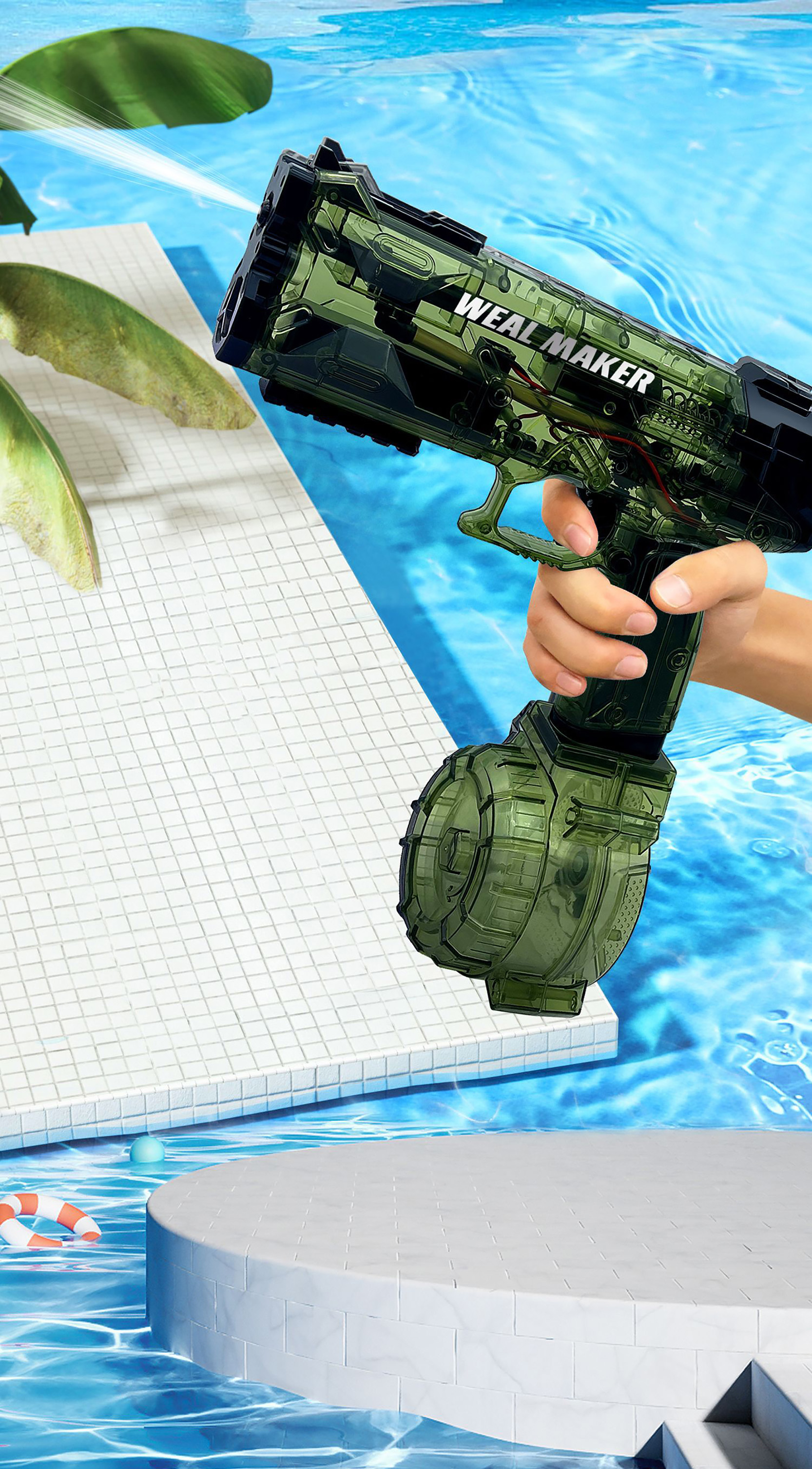 Kids Water Toy Gun Shooter Pistol Blaster summer beach play pool toys ...