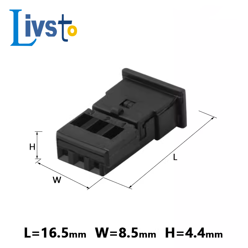 1 set 3 Pin female male 0.6mm 1-968700-1 Auto Stereo Connector Car Speaker Plug Treble Plug Rain ...