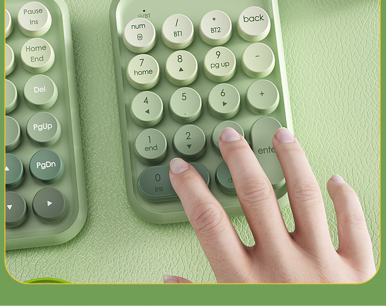 BOW Mini Wireless Numeric Keypad K158 series Three mode keyboard 2.4G ...