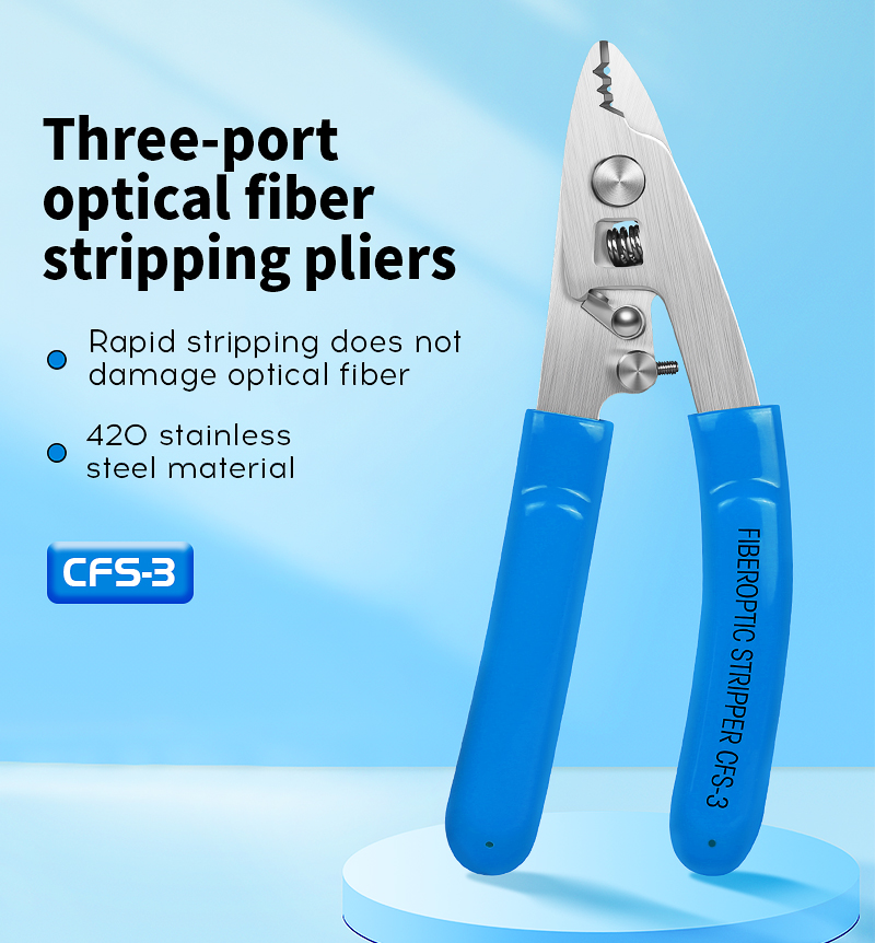optical fiber pliers VCFS-30 three-port stripping pliers optical fiber ...