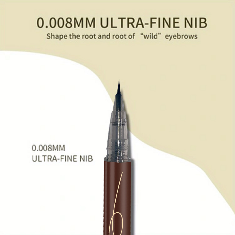 0.008mm Ultra-Fine Eyebrow Pen, Waterproof, Sweat-Proof, Long-Lasting ...