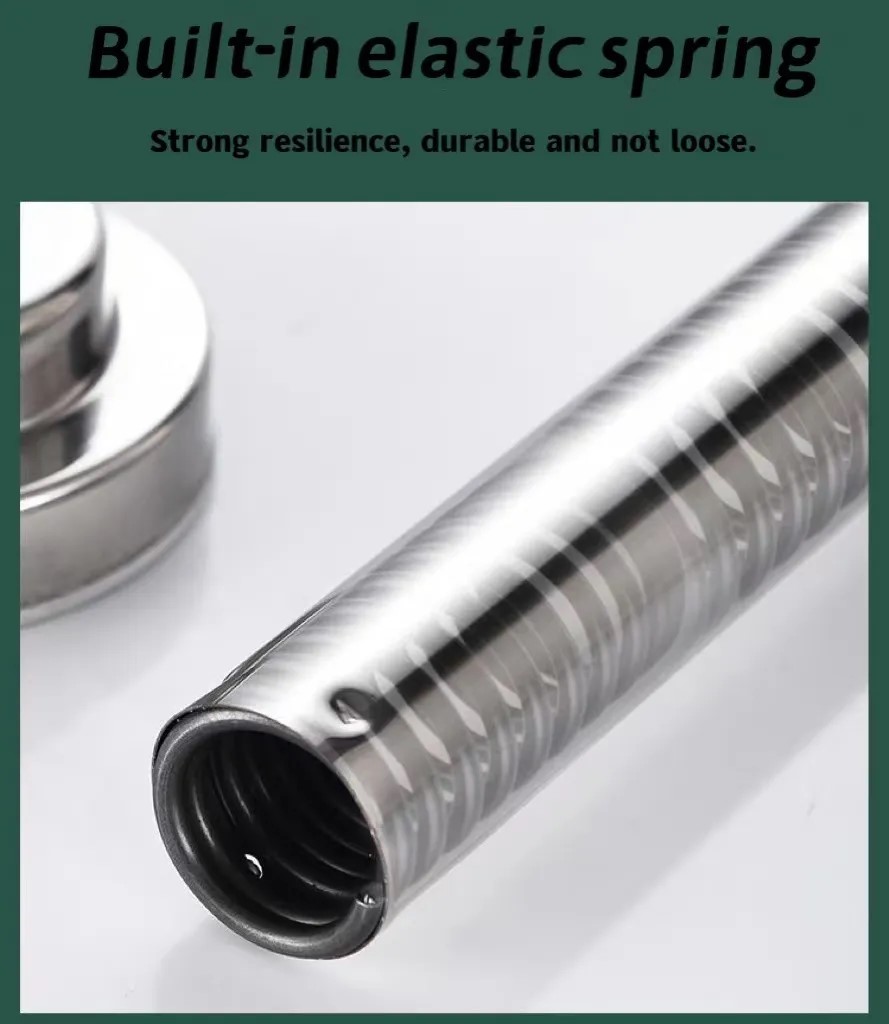 Sunlife Stainless Steel Telescopic Rod Punch-free Adjustable Curtain ...