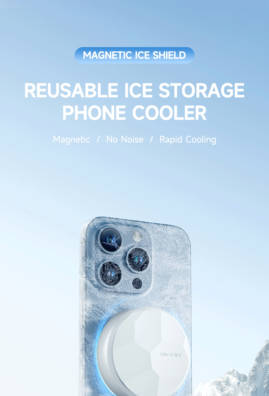 Hagibis Magnetic Cell Phone Cooler Lightweight Phone Radiator Physical ...