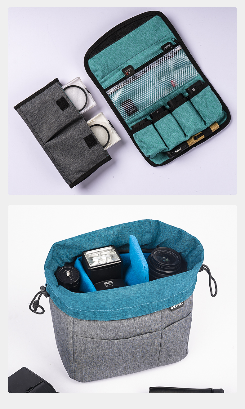 Selens Camera Inner Bag, Digital Tool Kit Storage Bag Battery Case ...