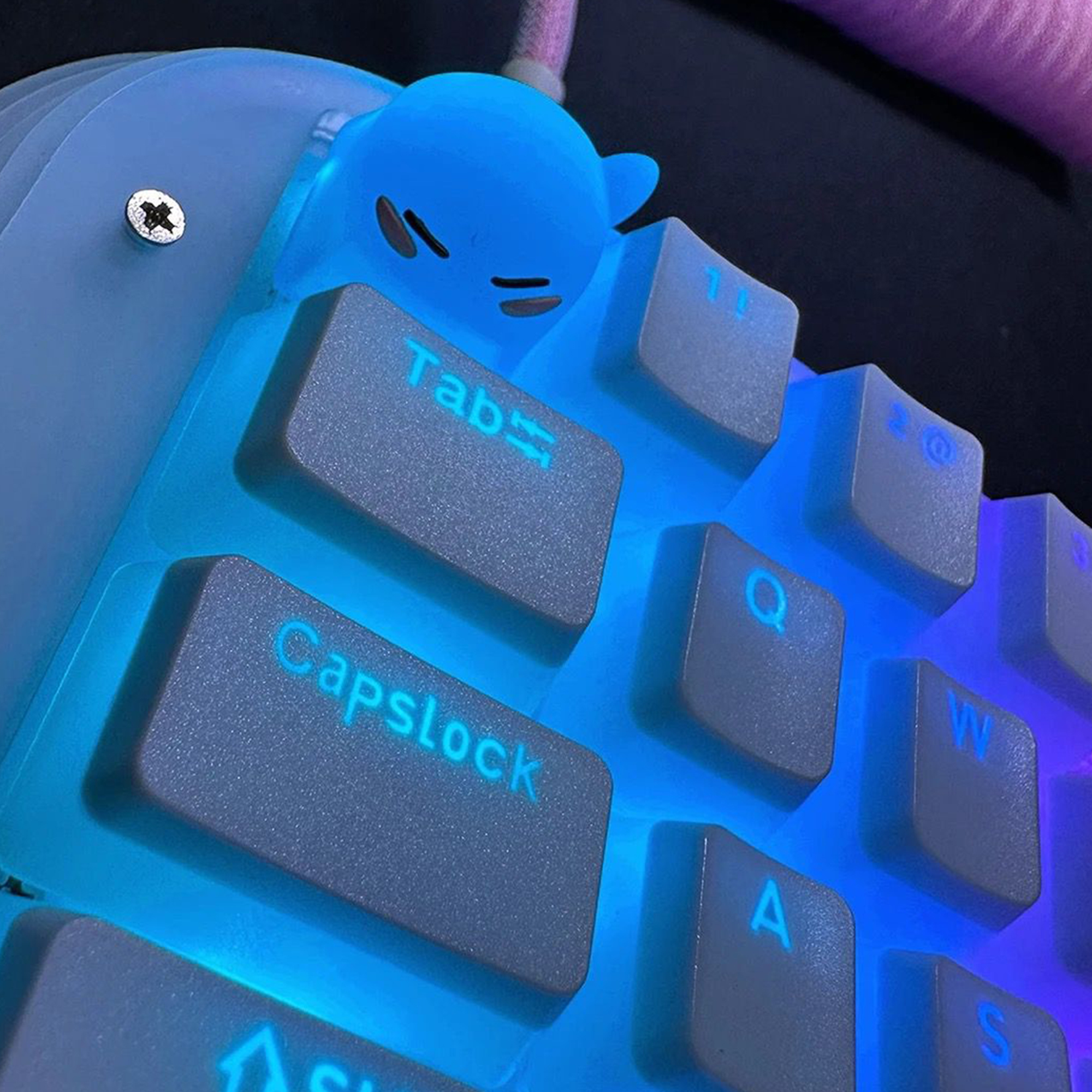 Novelty Artisan KeyCap Cute Slime Custom Handmade Resin Keyboard Cap ...