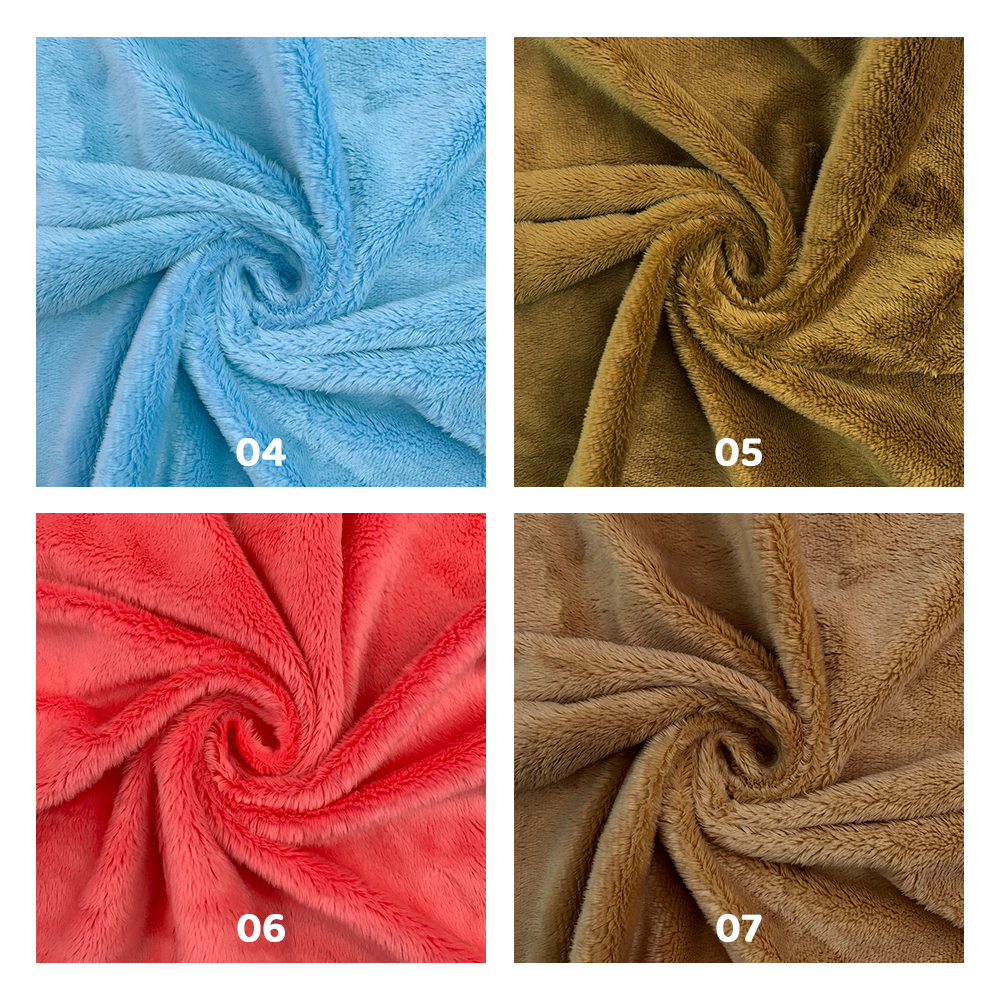 5mm Thickened plush fabric Plush super soft fur fabric 45x50cm 100% ...