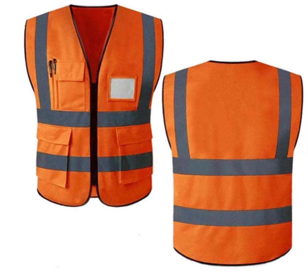 High Visibility Safety Reflective Vest Harden Green , Orange Reflector ...