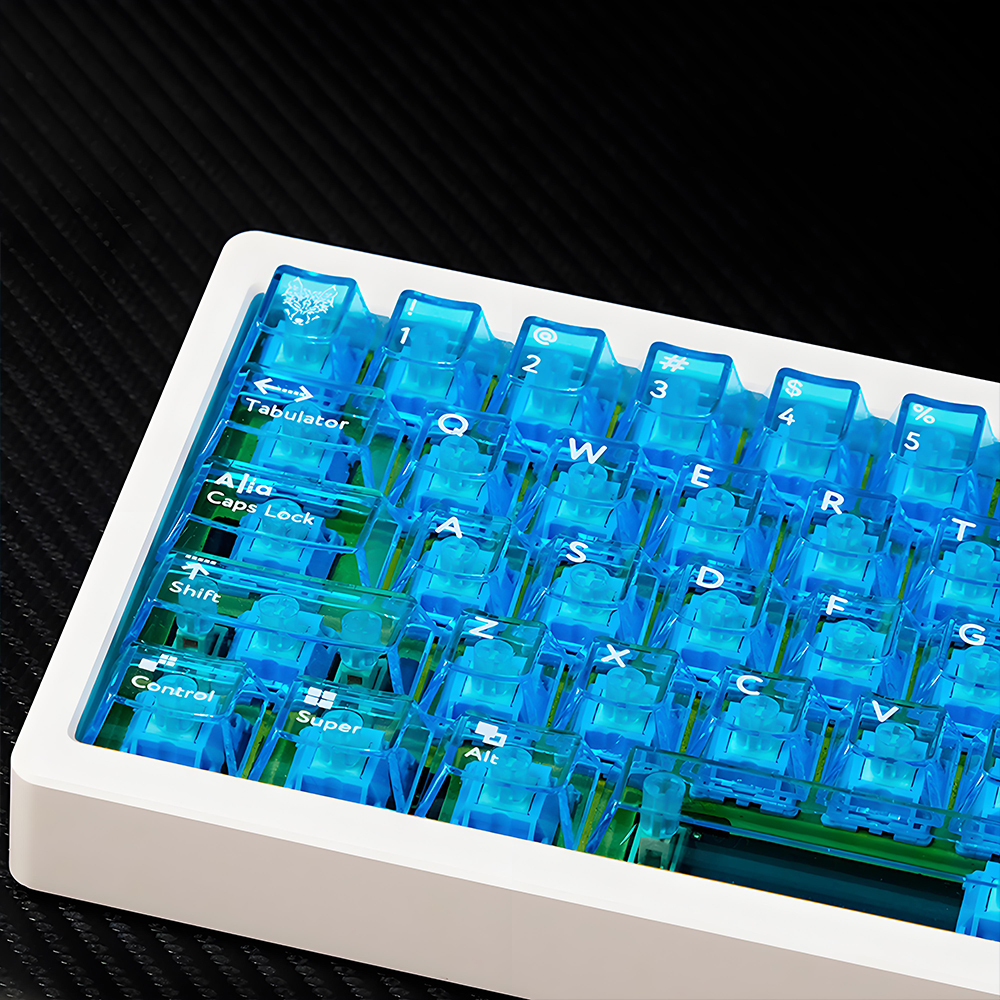 Pink PC Transparent Keycap/set 114Keys Cherry Profile Custom Keycaps ...