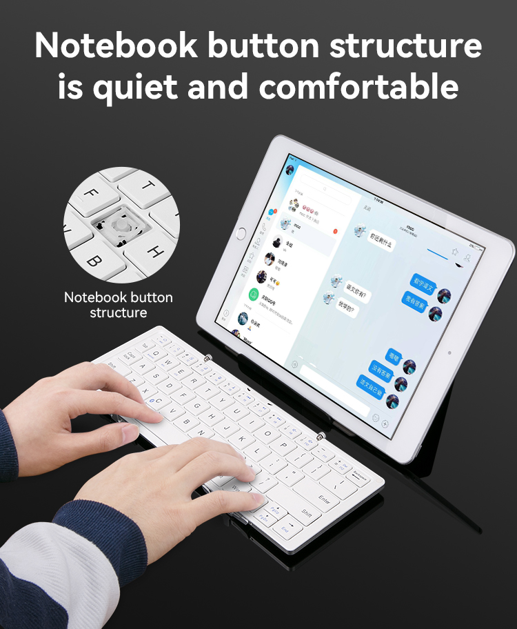 BOW Slim Mini Foldable Bluetooth Keyboard HB066 Wireless BT ...