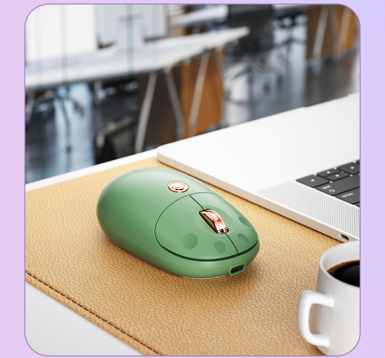 BOW MD198L Colourful Wireless Mouse BT and 2.4G Dual-mode Cute ...