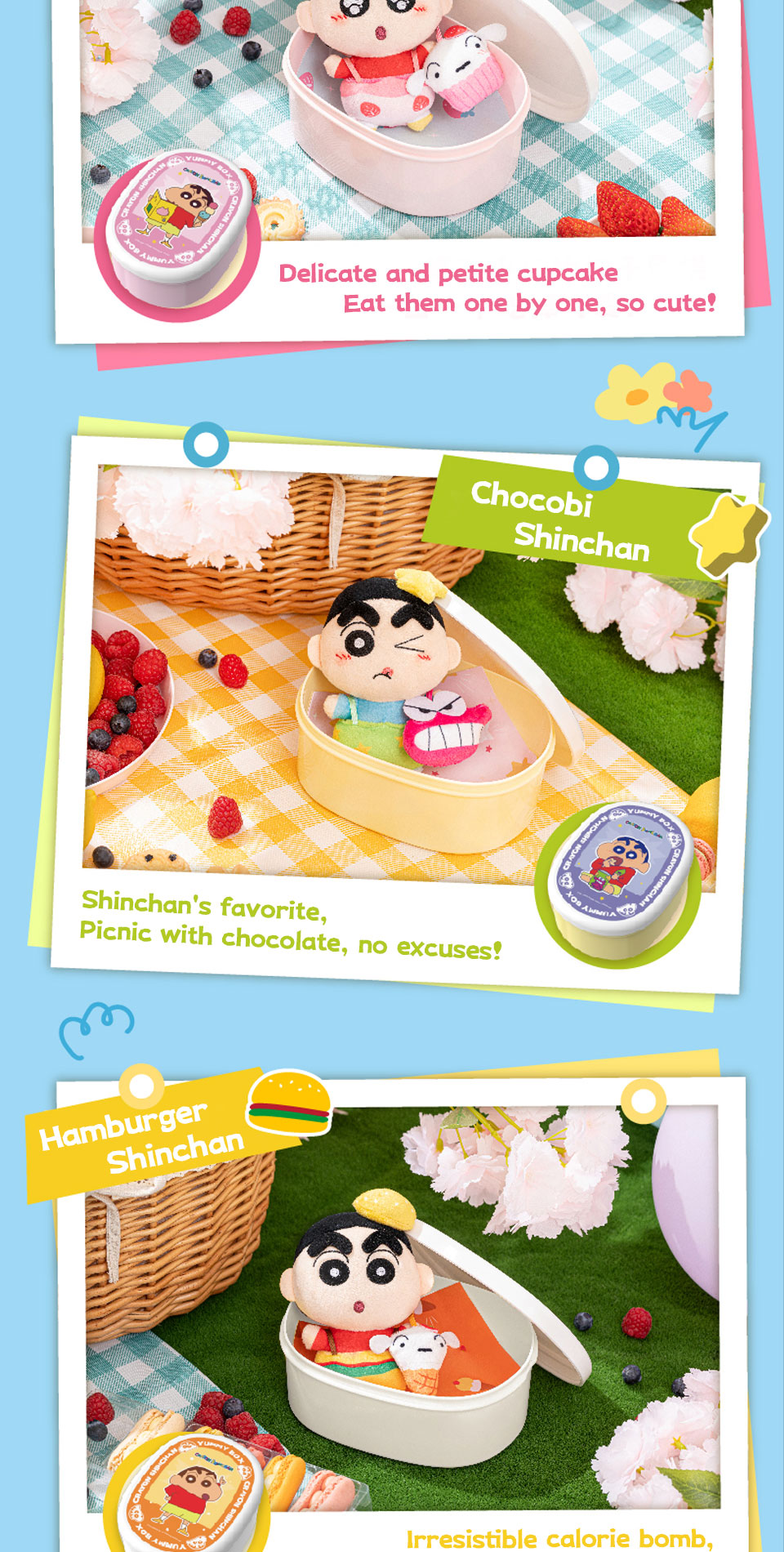 52TOYS YUMMY BOX - Crayon Shinchan - Tea Time Plush Blind Box Series ...