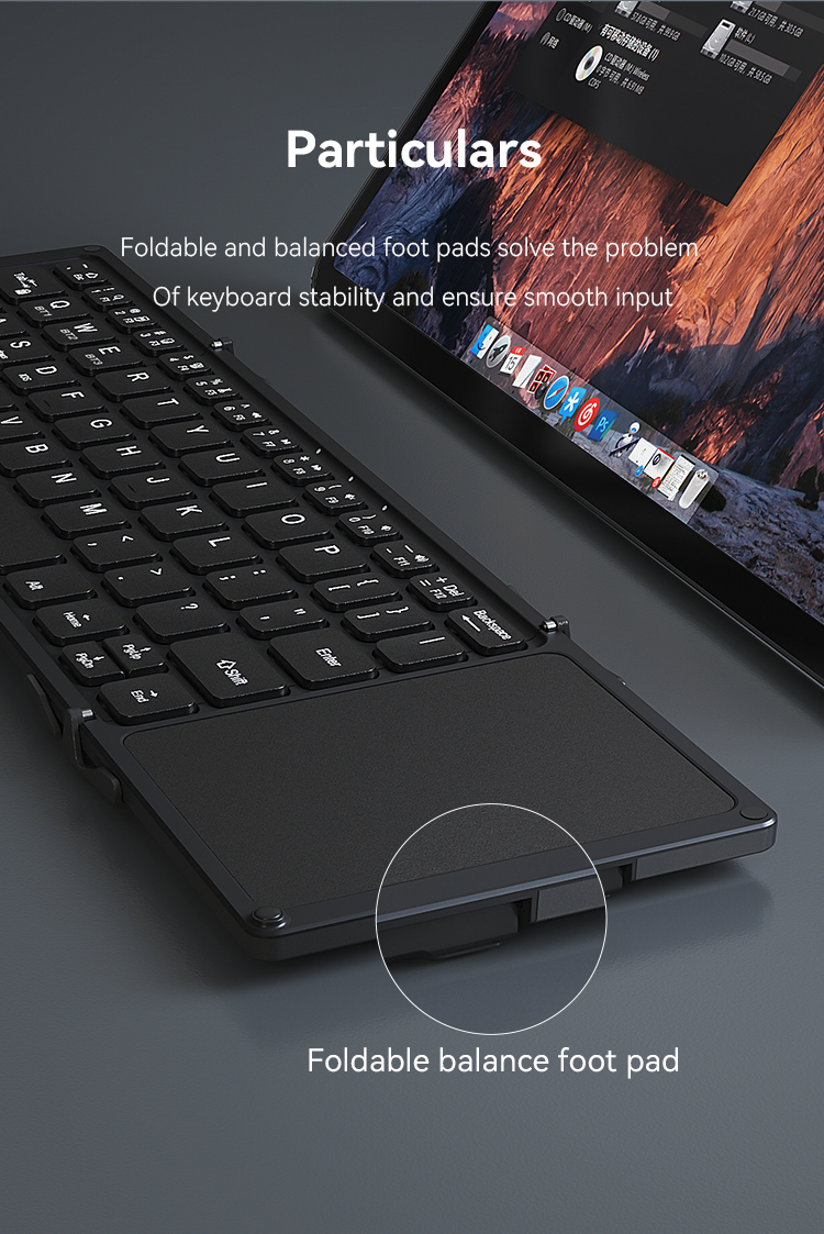 BOW HB318 Mini Wireless Bluetooth Folding Keyboard Portable ...