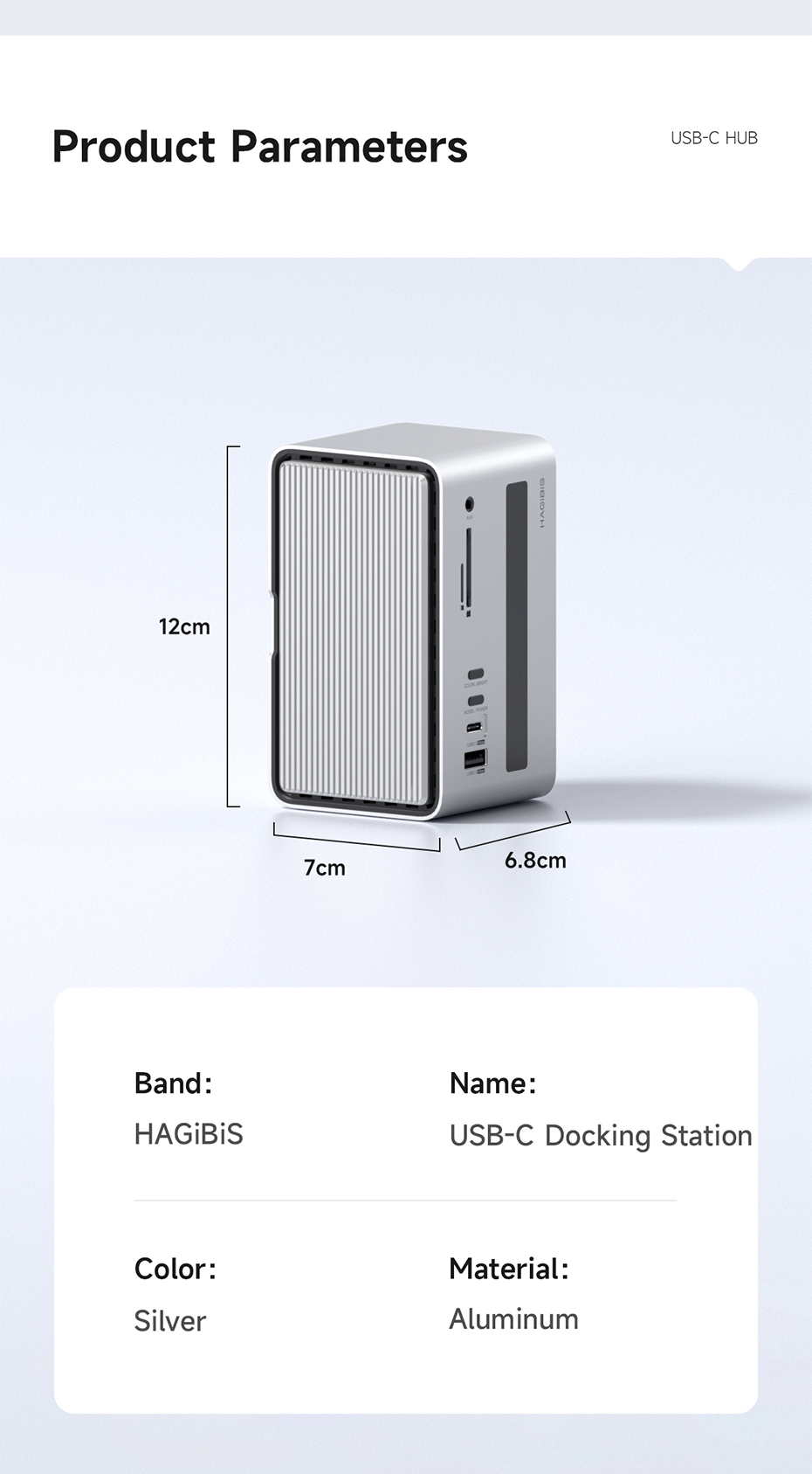 Hagibis USB C Docking Station Type-c to M.2 SSD Enclosure USB 3.1 3.0 ...