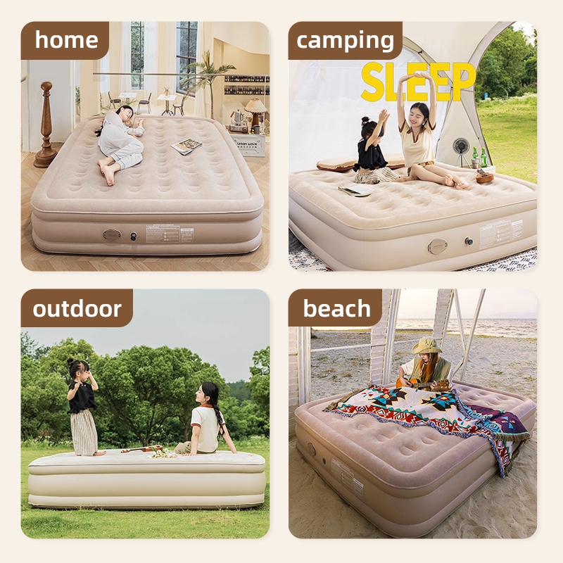 Portable Air Bed Inflatable Bed Double/Single Size Full Set with ...