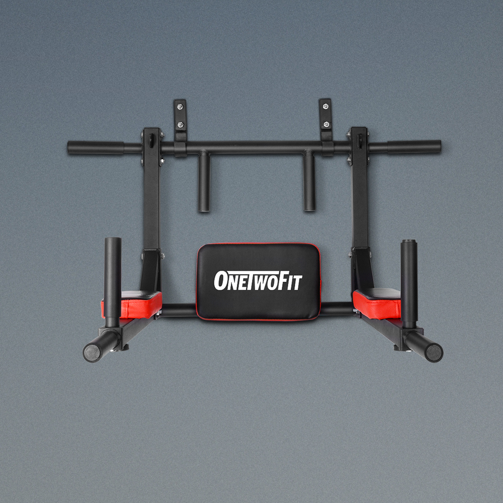 OneTwoFit Multifunctional Wall mounted Pull up Bar Mandibular Fitness ...