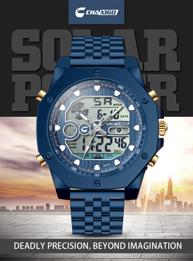 CHAXIGO Sports Analog Digital Men's Watch Luminous Chronograph ...