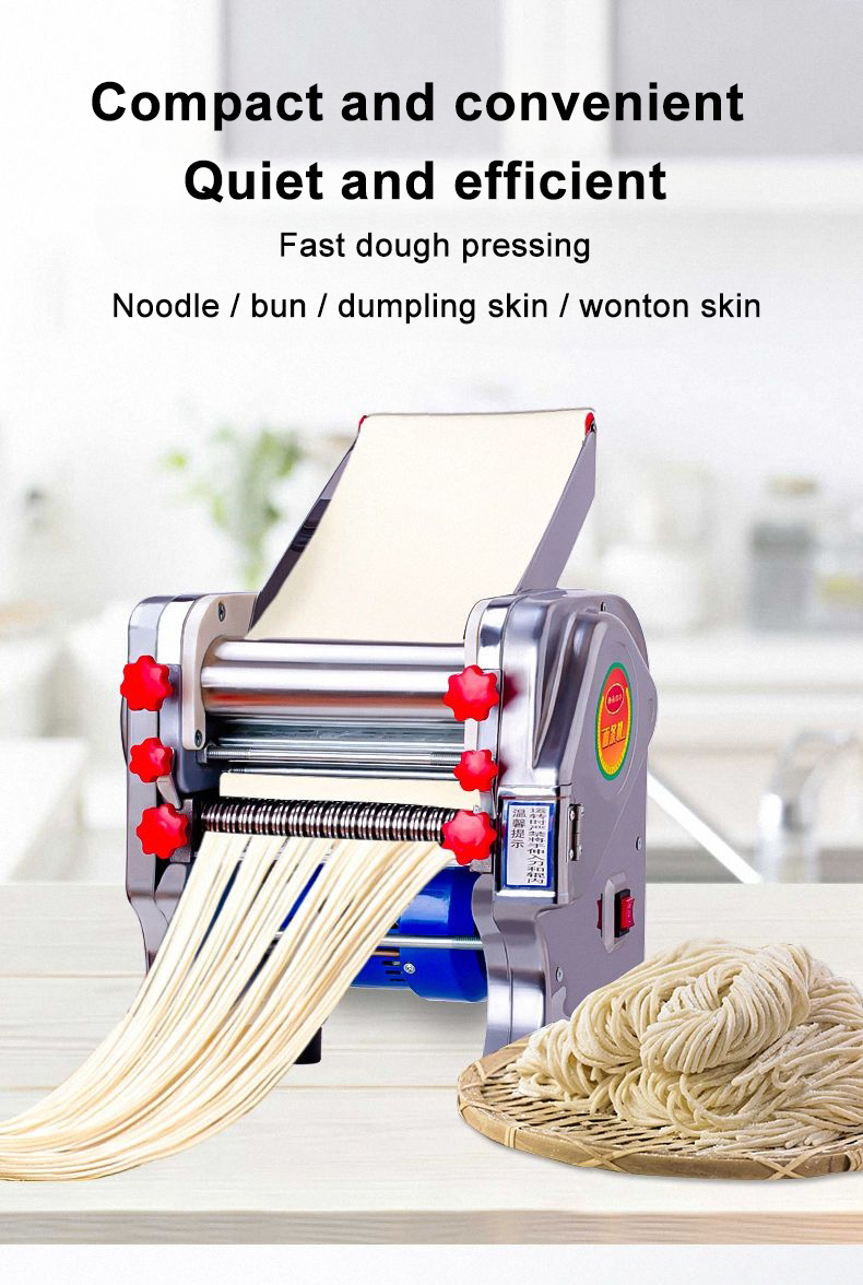 BOBI household electric noodle machine dough roller stainless steel ...