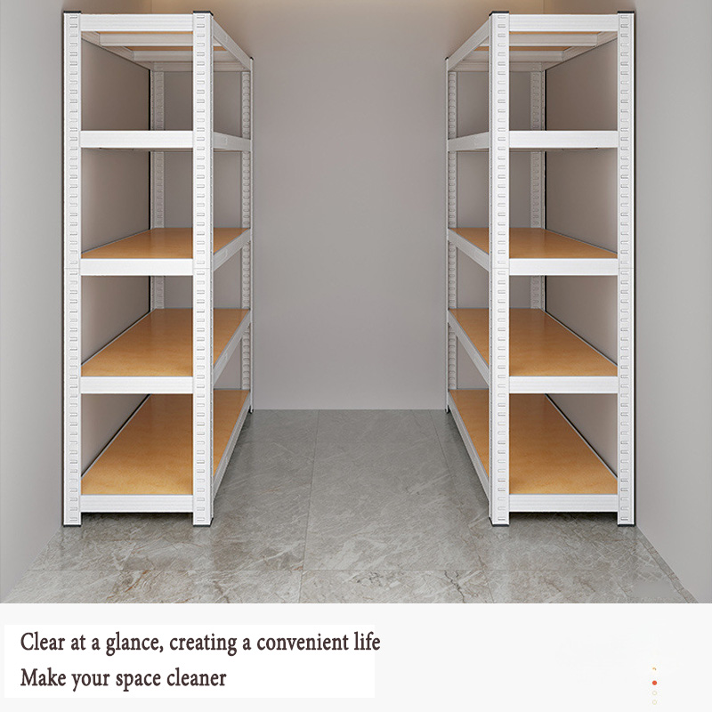 3~6 Layer Stainless Steel+Wooden Bookshelf Weight 400KG Adjustable ...