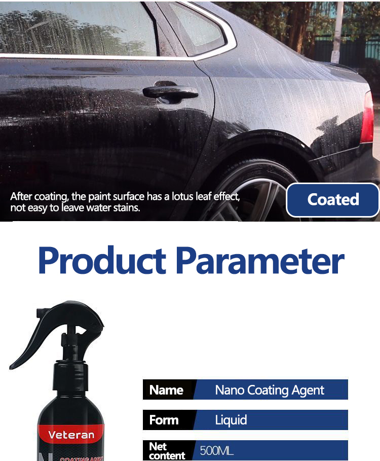 Car Care 3-in-1 Nano Coating Coating agent 500ML Car Wax Spray ...