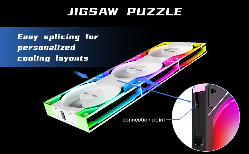 Jungle Leopard Interstellar V3 CPU Building Block Fan 120mm Forward And ...