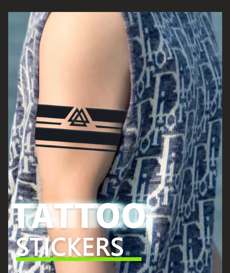 Unique Arm Ring Herbal Tattoo Sticker Semi-Permanent Non-Reflective ...