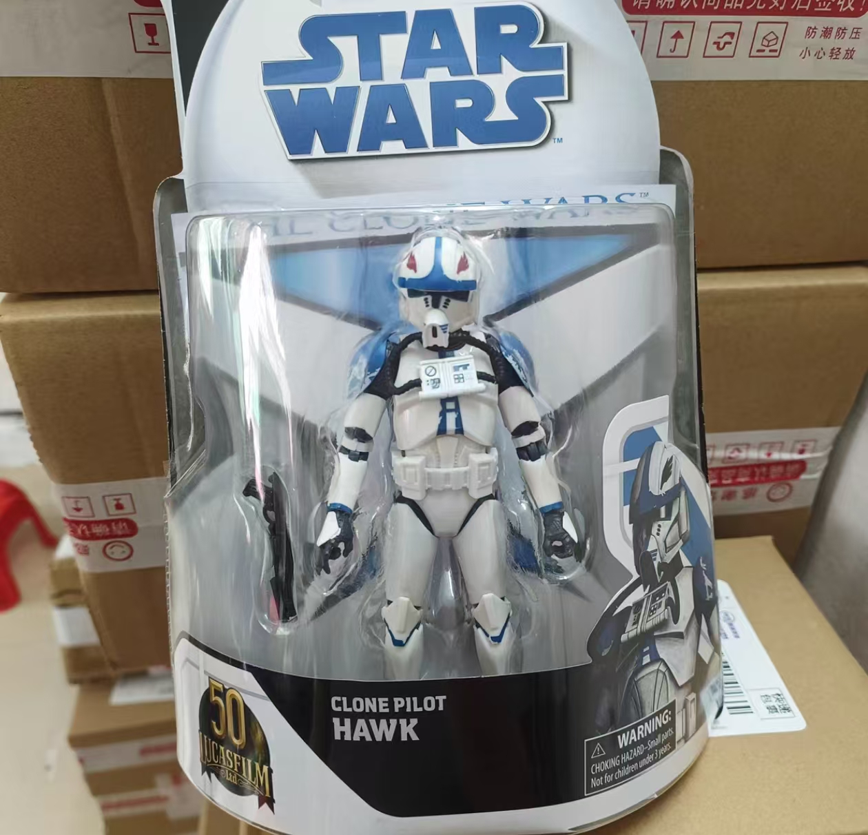 Star Wars Clone Pilot Hawk The Clone Wars Toy 6-Inch-Scale Collectible ...