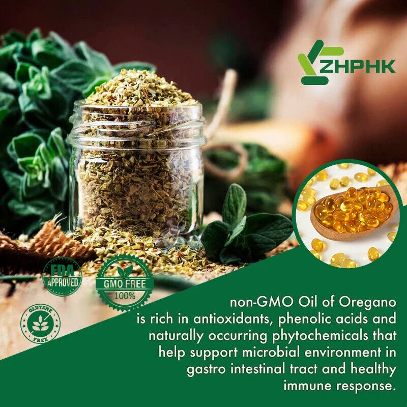 Oregano Oil Capsules 4000 mg Supports Joints Respiratory Health Natural ...