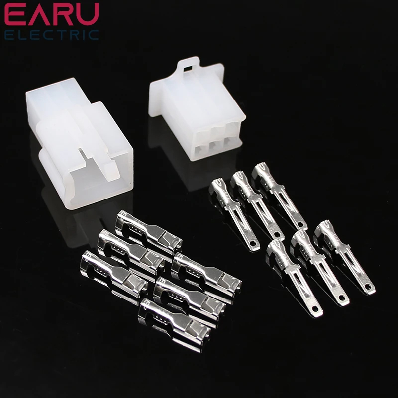 10Set 2.8mm 2/3/4/6/9 Pin Automotive 2.8 Electrical wire Connector Male Female Cable Terminal ...