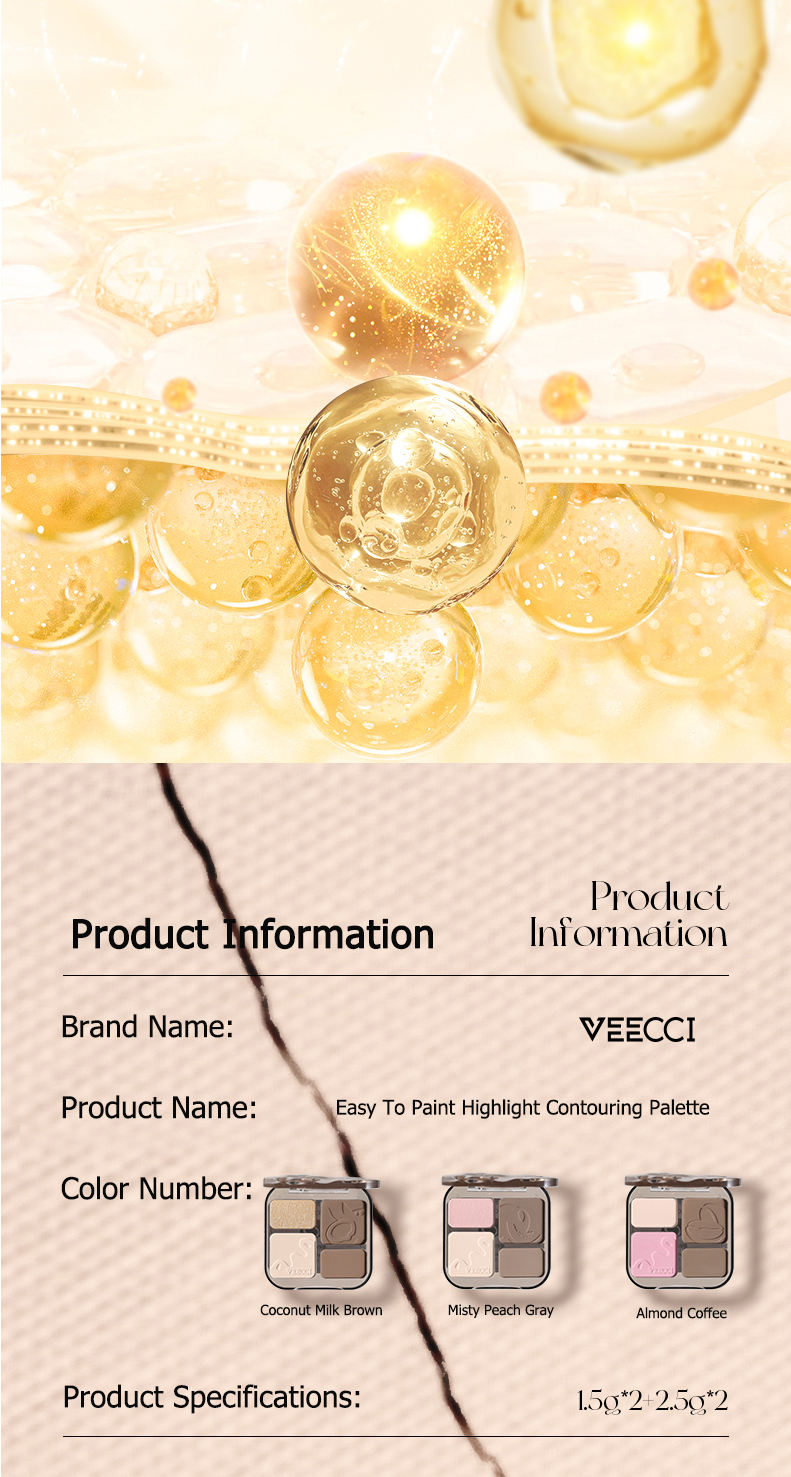 VEECCI Contour Highlight Palette Brightens Skin Tone Natural Long ...