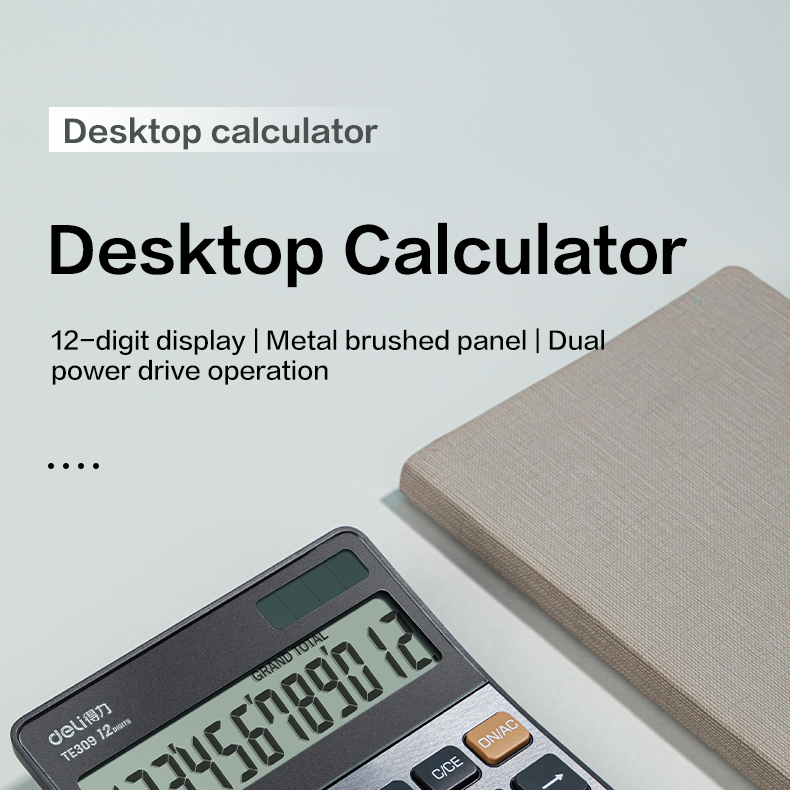 Deli Electronic Calculator Desktop Calculators Solar Calculator Luxury ...