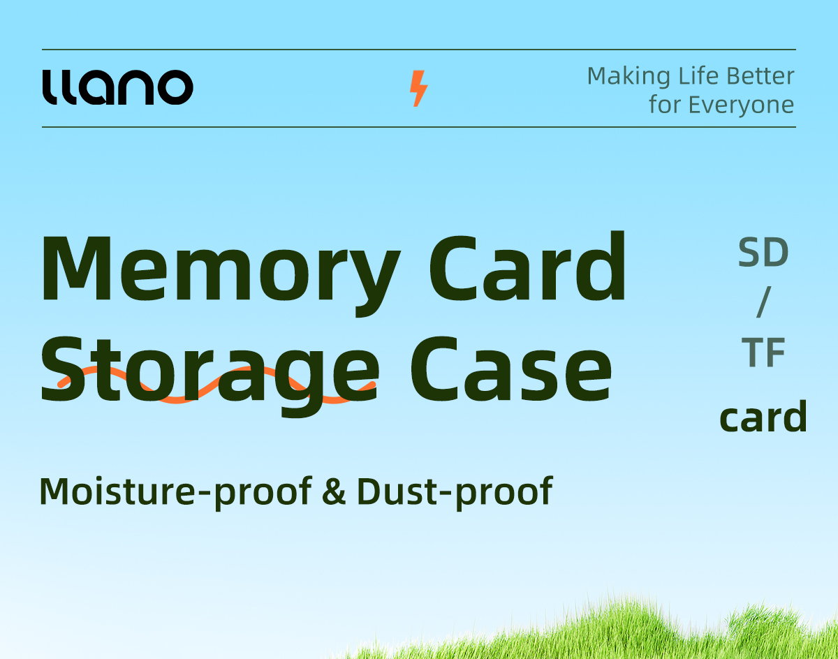 Llano Card Case Holder Water Resistant & Anti-Shock Memory Card Case ...