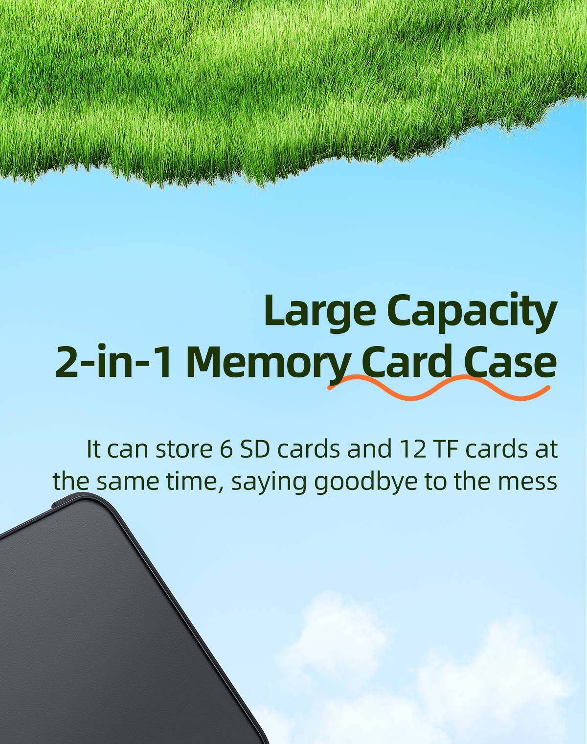 Llano Card Case Holder Water Resistant & Anti-Shock Memory Card Case ...