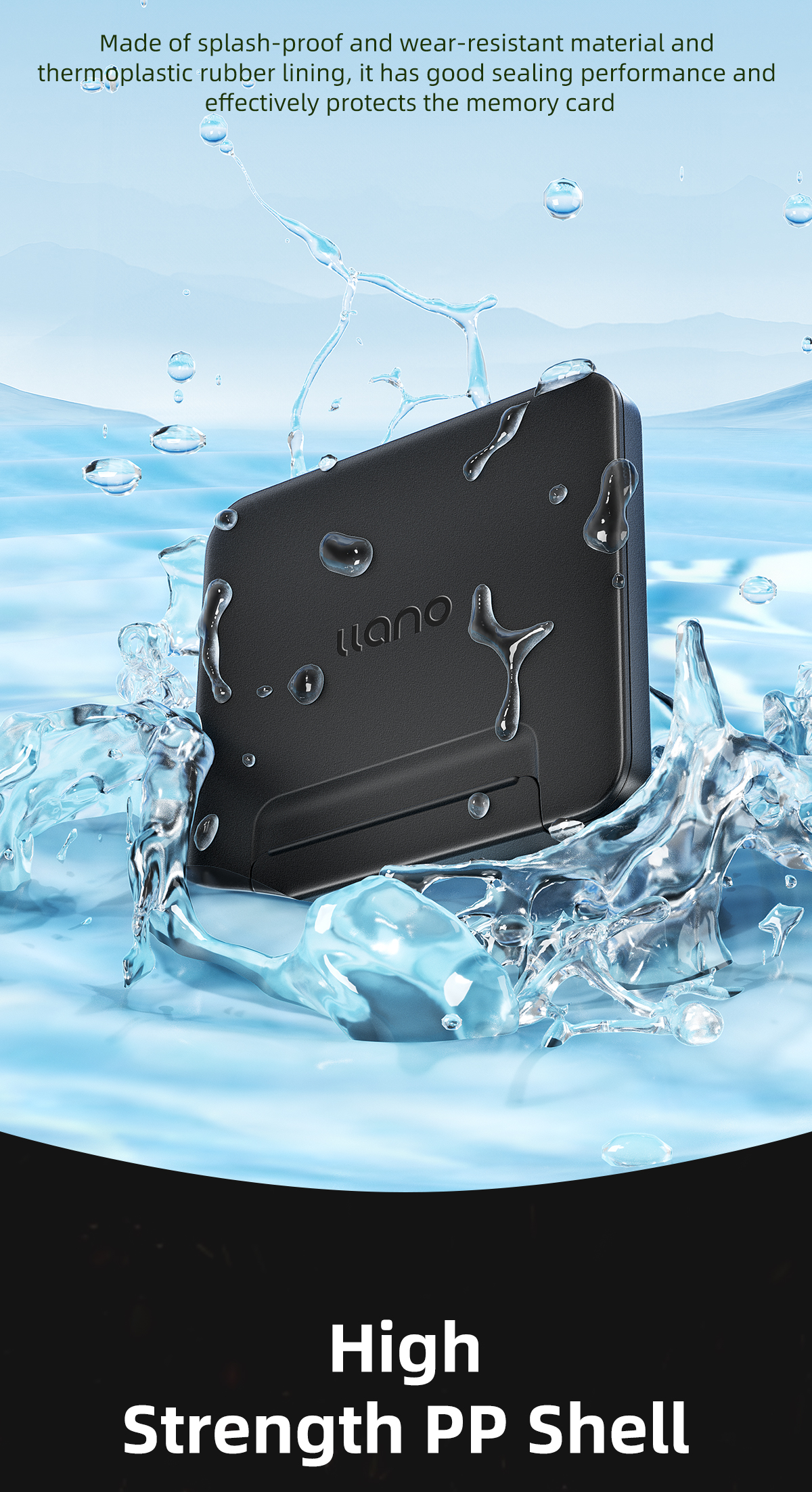 Llano Card Case Holder Water Resistant & Anti-Shock Memory Card Case ...