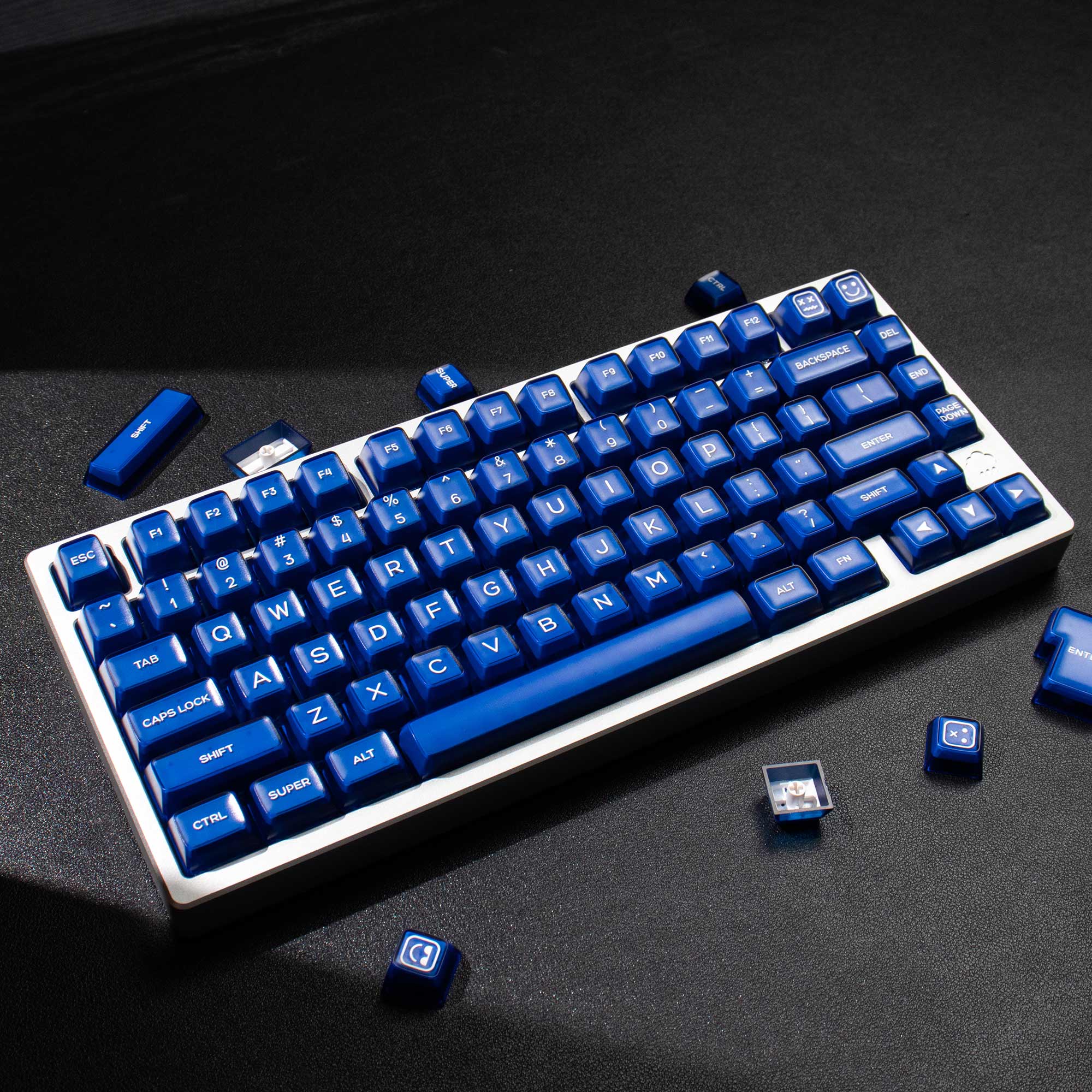 GMK White Marble keycap 142Keys Ice Translucent PBT Double shot SA ...