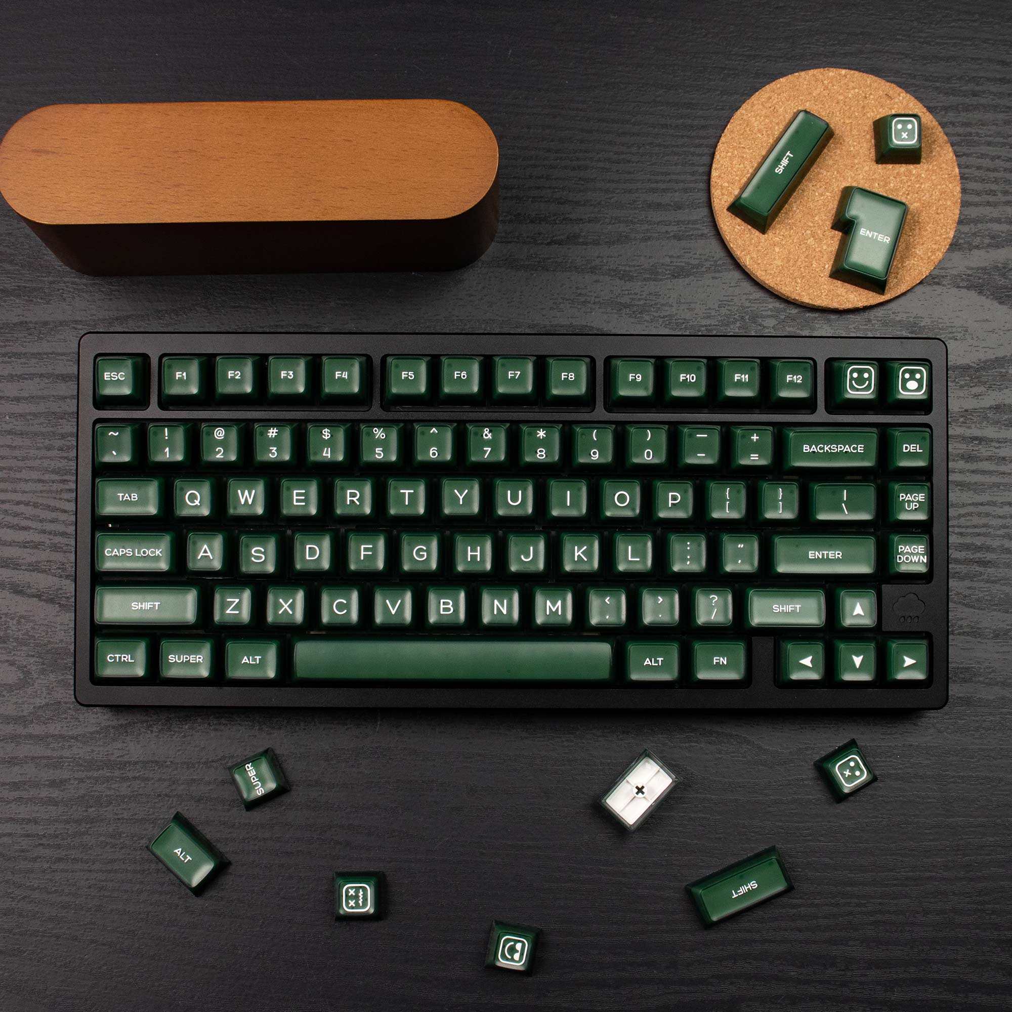 GMK White Marble keycap 142Keys Ice Translucent PBT Double shot SA ...