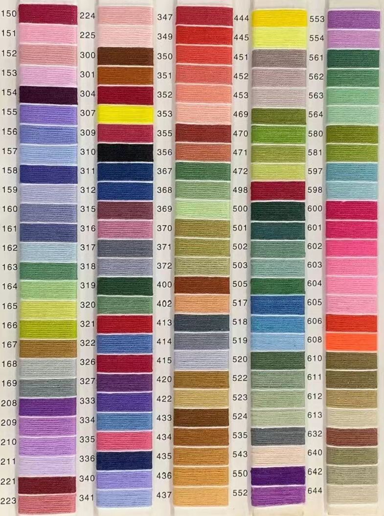 447 Colors Dmc Thread Cross Stitch Crosstitch Thread Set Premium ...