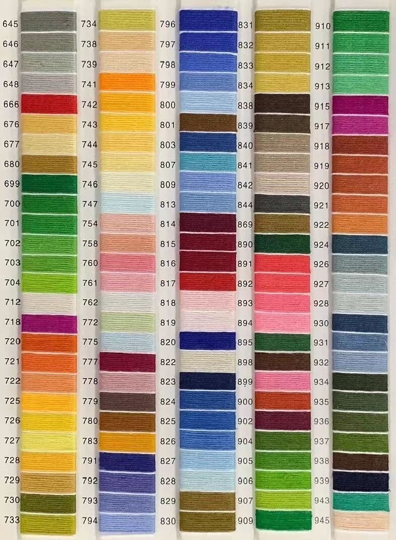 447 Colors Dmc Thread Cross Stitch Crosstitch Thread Set Premium ...