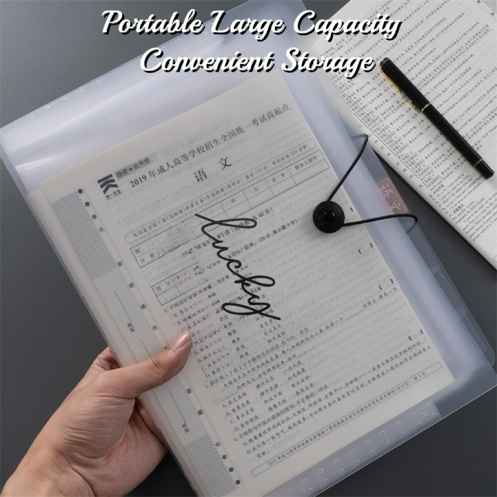 Long Expanding File Folder Document Storage Portable Clear File ...