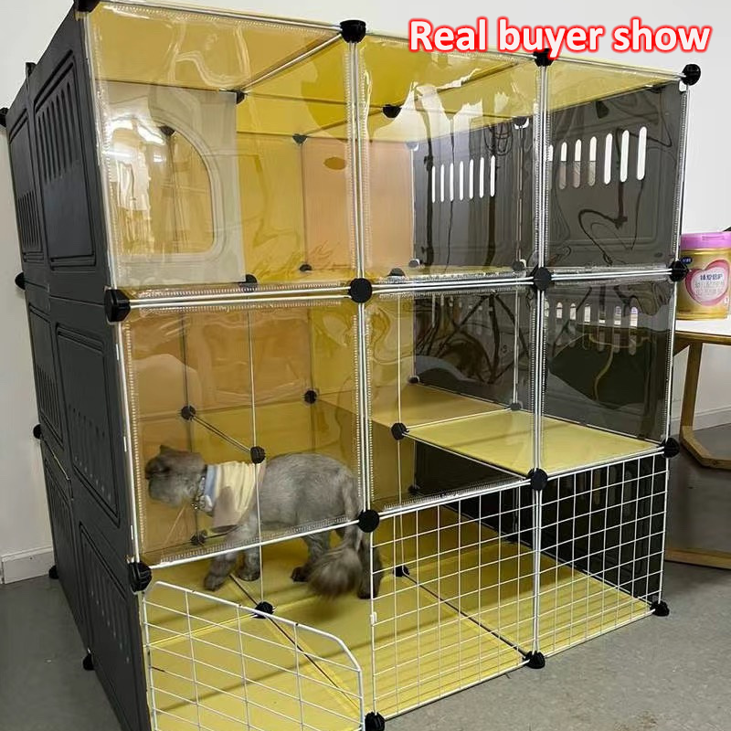 Cat cage cat Villa super free space home indoor cat house cat cage ...