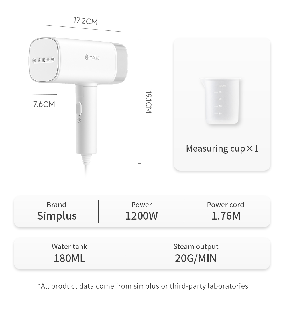 Simplus Steam Iron Handheld Garment Steamer Travel Steamer Iron for ...