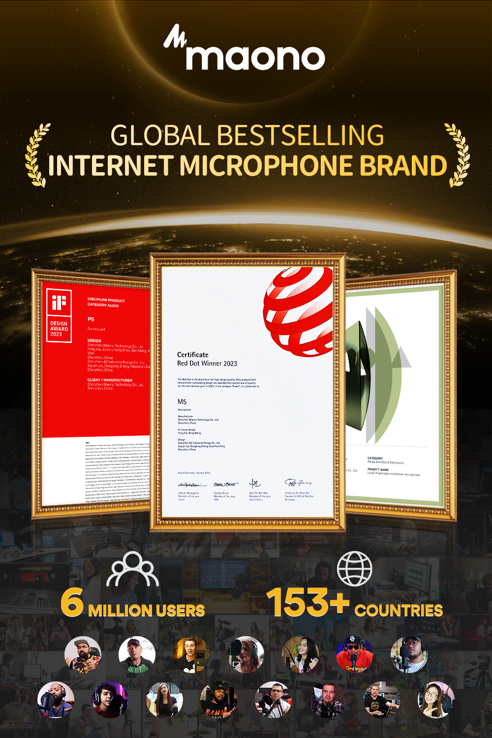 Maono AME2A Professional Sound Card Microphone Set Maonocaster Studio ...