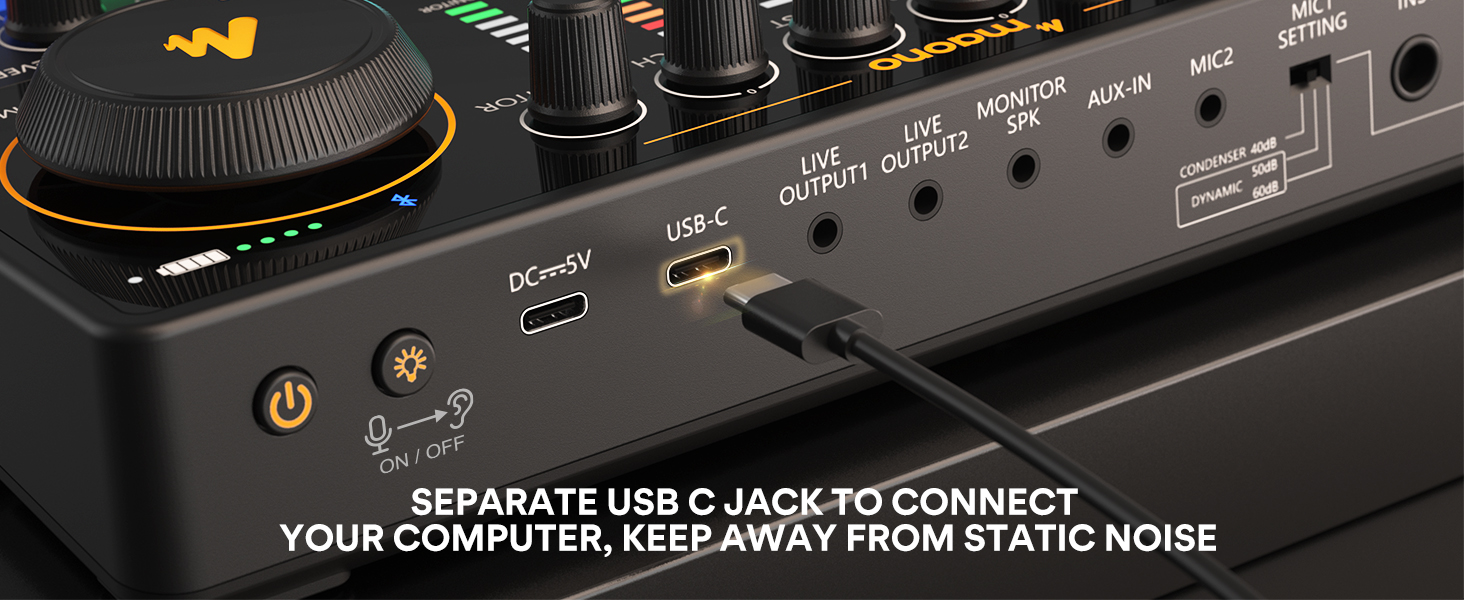 Maono AME2A Professional Sound Card Microphone Set Maonocaster Studio ...